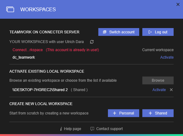 Connecter Suite Workspaces – Connecter Help Center