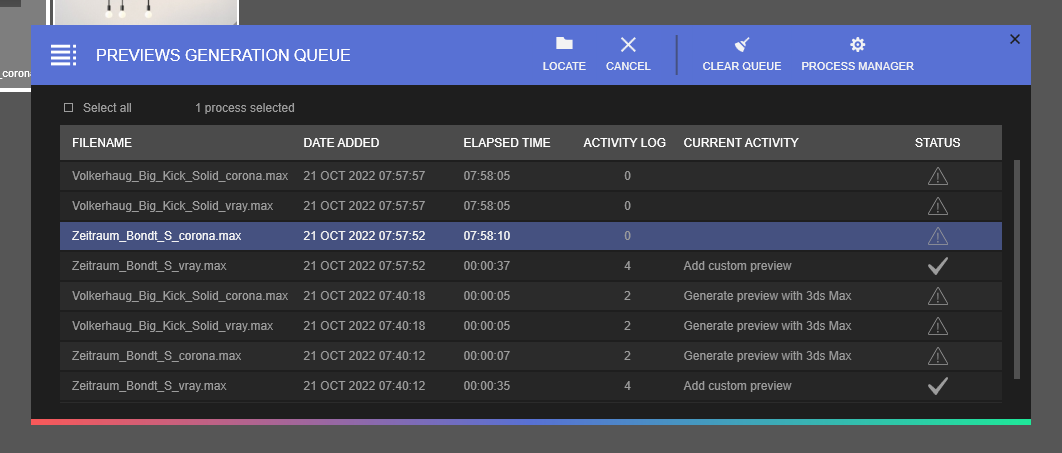 Previews Generation Queue – Connecter Help Center