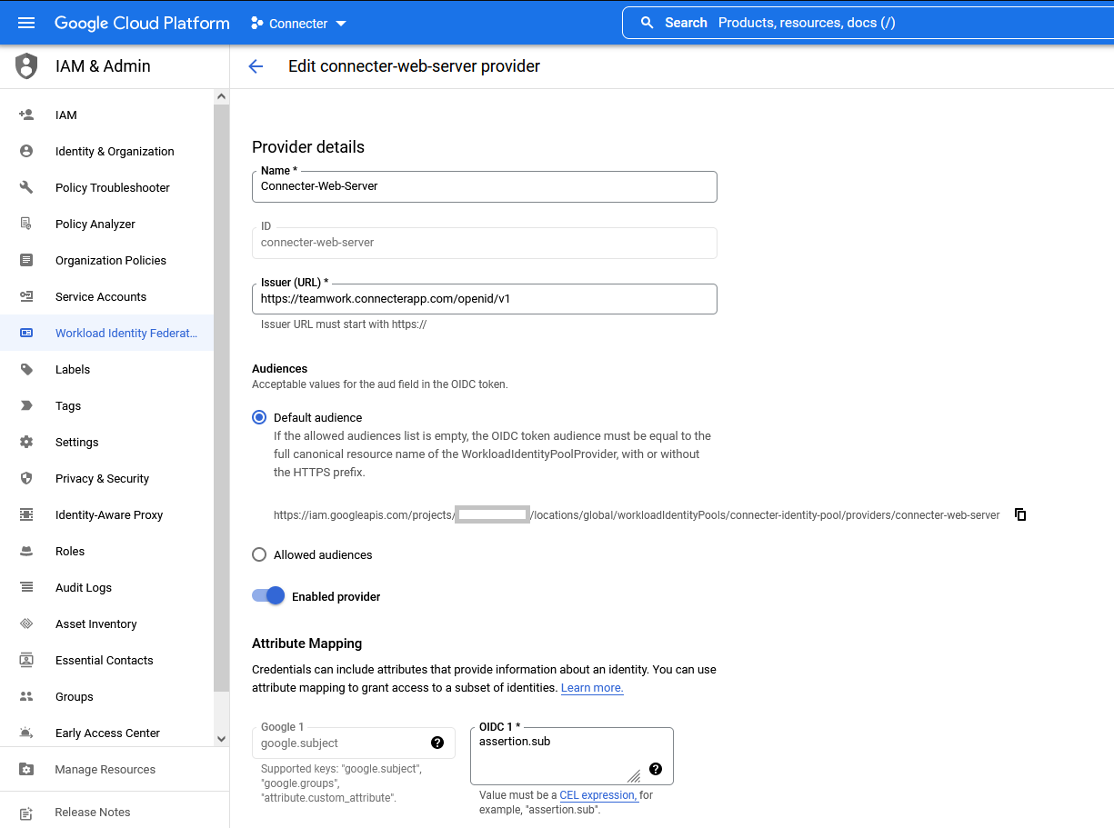 Google Object Storage – Connecter Help Center