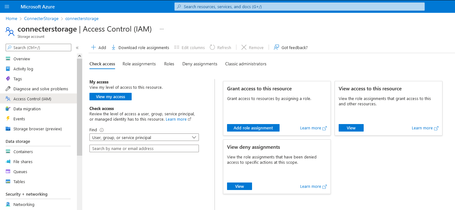 Azure Blob Store Storage Setup Connecter Help Center