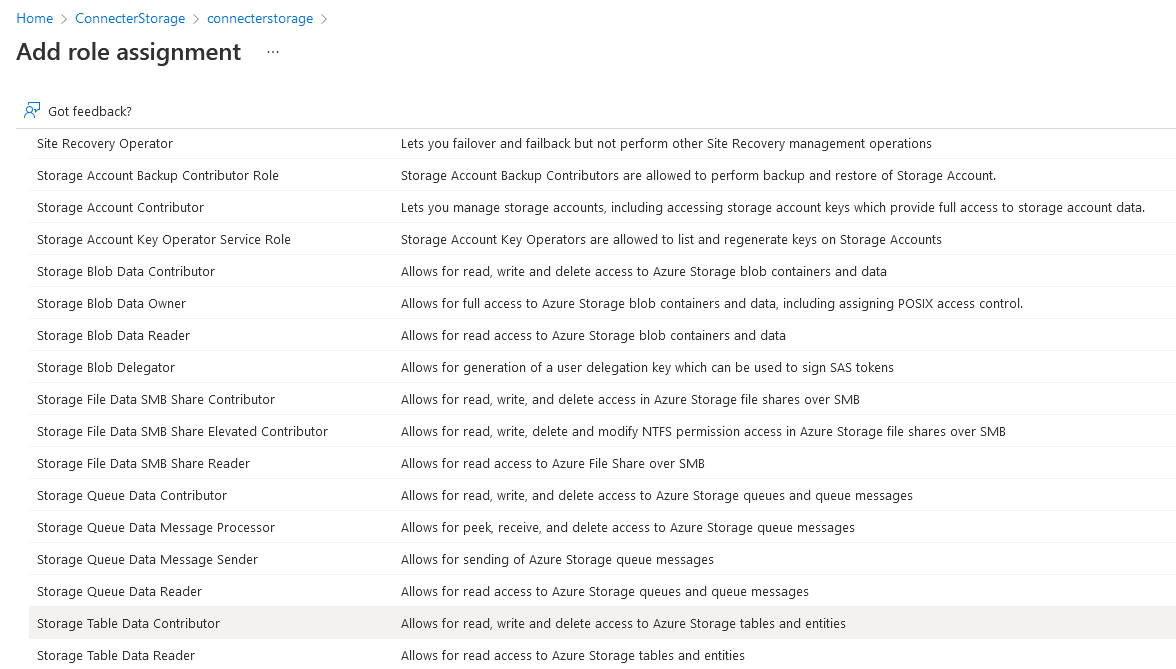 Azure Blob Store Storage Setup Connecter Help Center