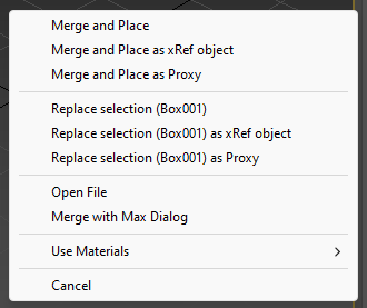 Merging Assets in 3ds Max – Connecter Help Center