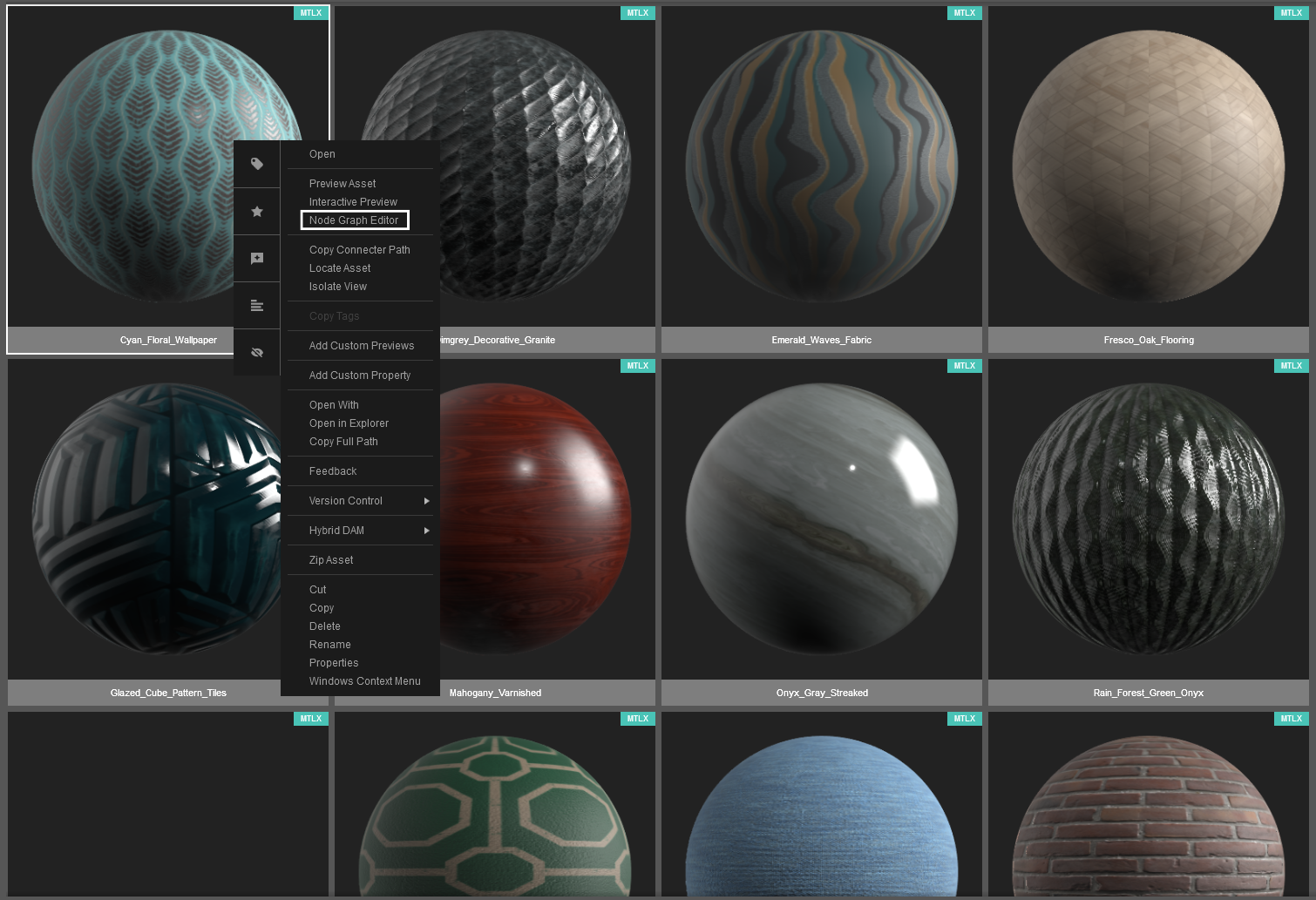 MaterialX Node Graph Editor – Connecter Help Center