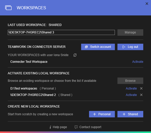 Managing Workspaces in Connecter – Connecter Help Center
