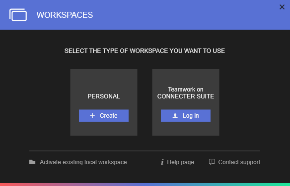 Starting with Workspaces – Connecter Help Center